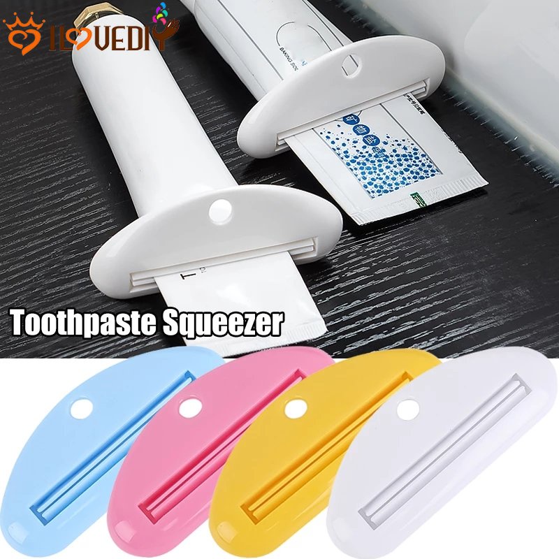 Saving Toothpaste Dispenser Clips Bathroom Cleansing Cream Squeezer ...