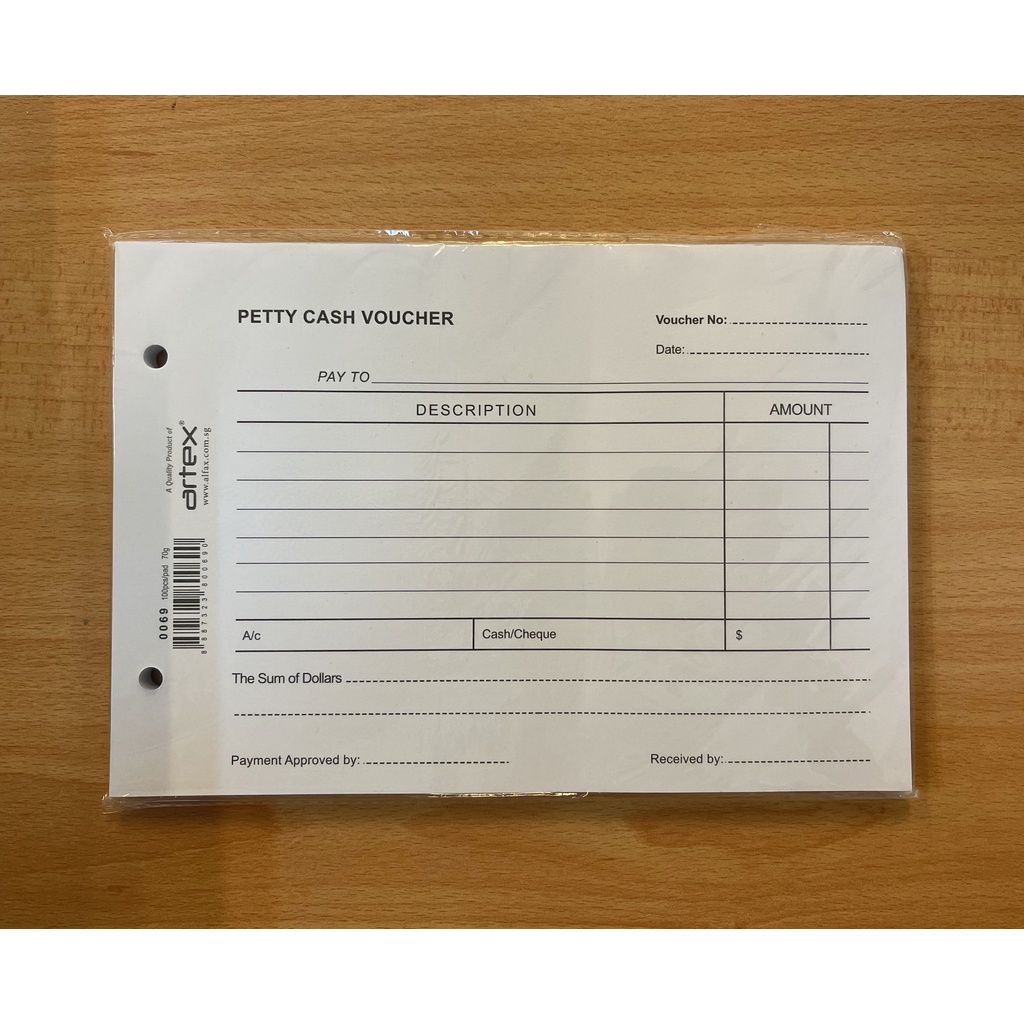 Artex Petty Cash Voucher 100sheets/pad (0069) | Shopee Singapore