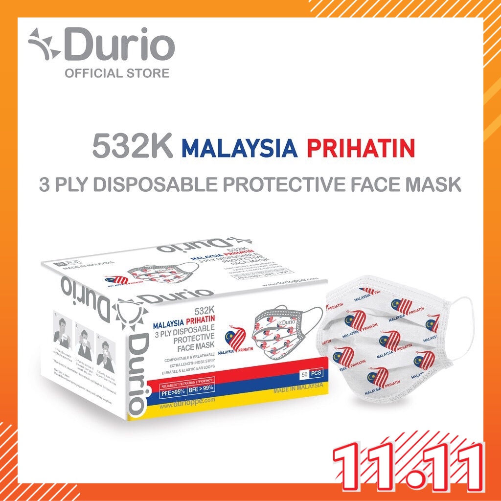 [Durio Authorised Reseller] Durio 532 KID PRIHATIN 3 Ply Protective ...
