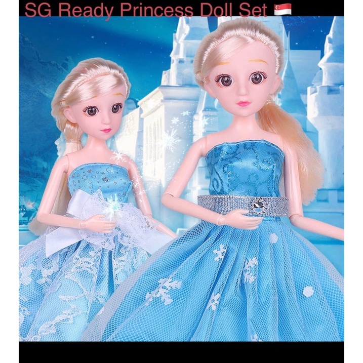 (SG Next Day Ship) Princess Elsa Doll Sets Pretend Play | Shopee Singapore