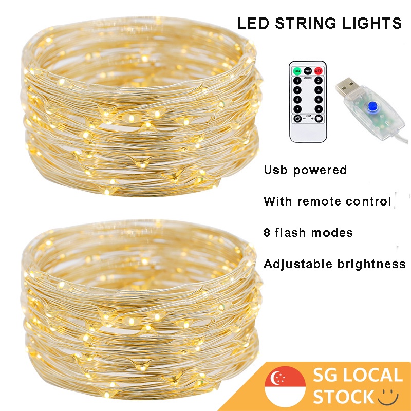 Led String Light Fairy Light Christmas Tree Light with Remote Control ...