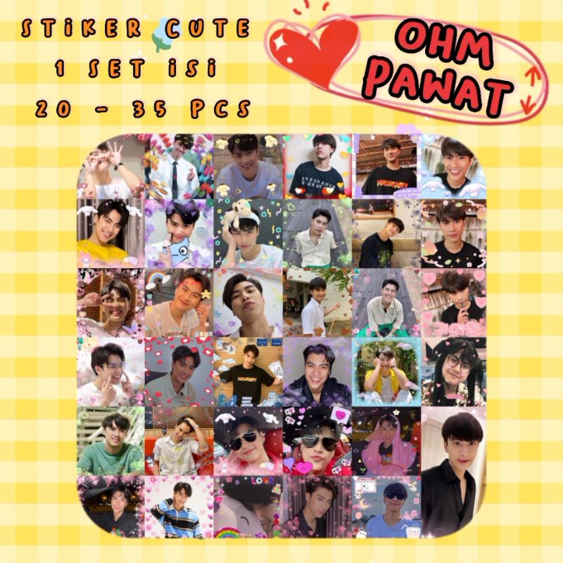 Ohm PAWAT Cute Stickers [Contains 20 - 35 pcs] / OHM Stickers / OHM ...