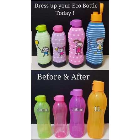 Tupperware Eco Bottle "cover" only come in 500ml, 750ml and 1L | Shopee ...