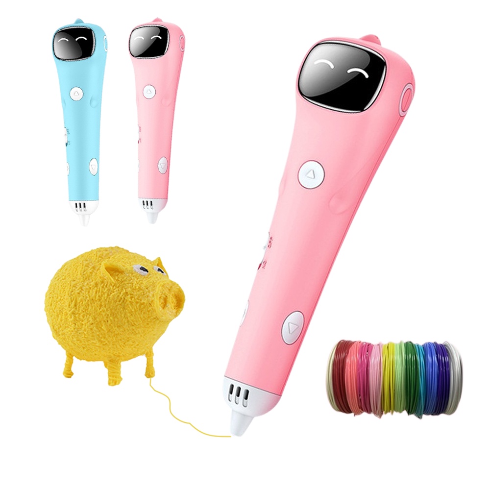 3D Pen Set With Pcl Filament LCD Display 3D Drawing Pen Toy For Boy ...