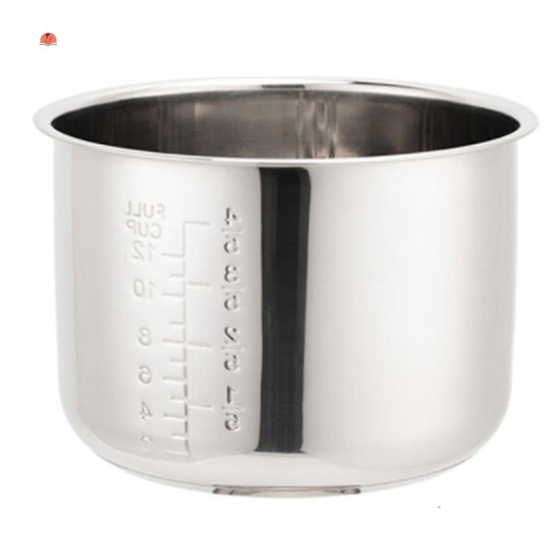 6L Pressure Cooker Inner Pot Rice Pressure Cooker Liner Stainless Steel ...