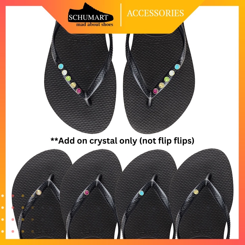 [BY SCHUMART] Customized Embedded Crystal Accessories for Flip-flops ...