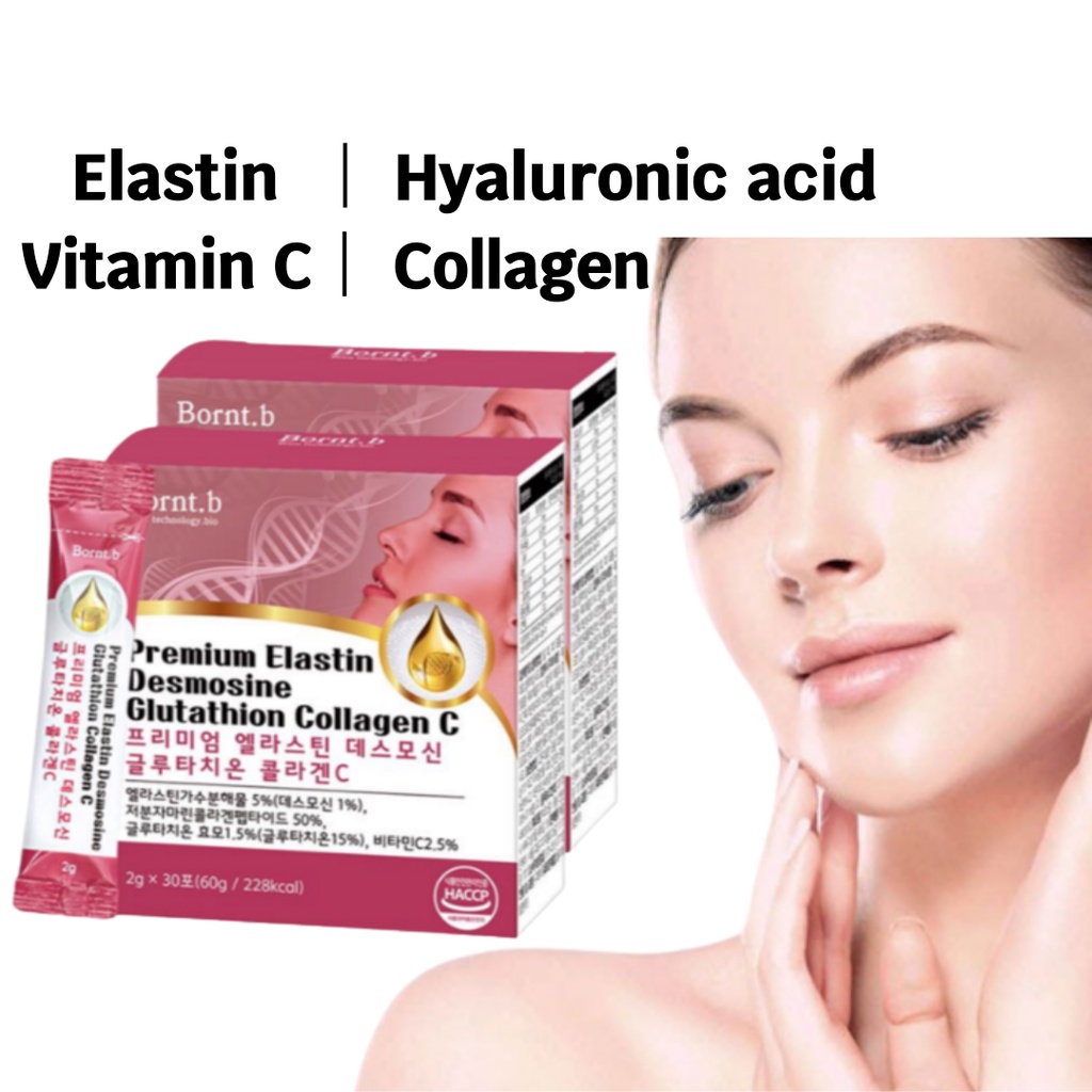 Premium Elastin Desmosine Glutathion Collagen C 30ea 60ea | Shopee ...