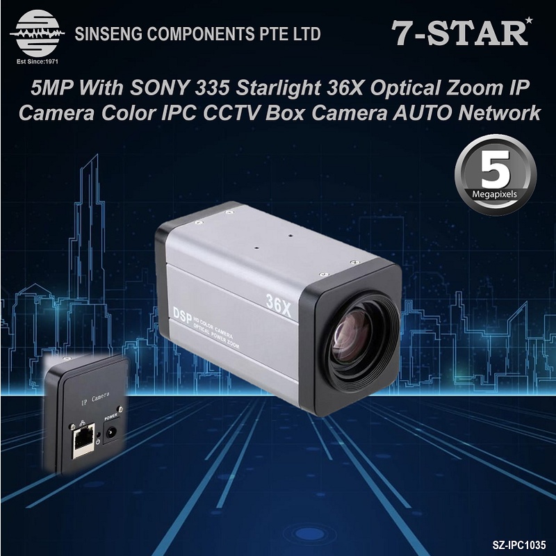 5MP PoE SONY IMX415 Chip Starlight 36X Optical Zoom CCTV Network IP ...
