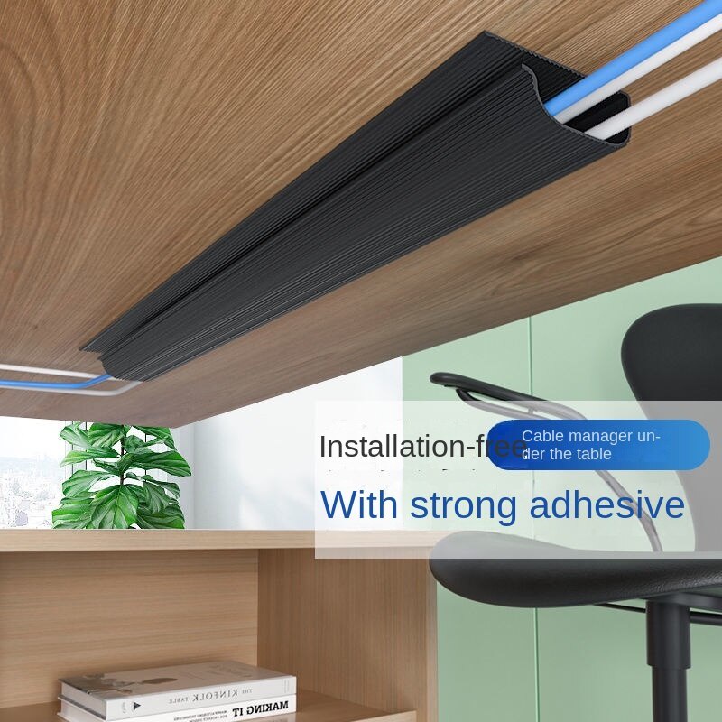 Computer Under Desk Wire Storage Handy Tool Management Rack Box Slot ...