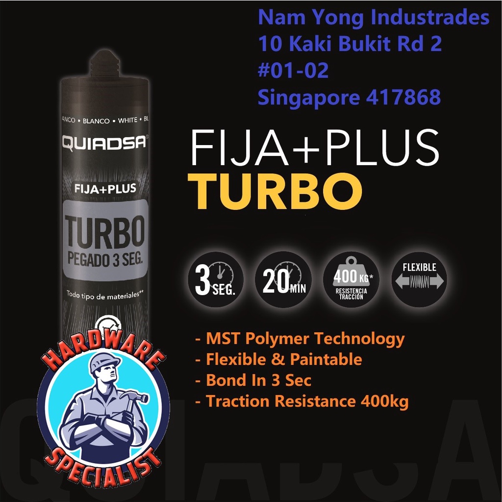 Quiadsa Fiji Plus Turbo Polymer Adhesive Sealant (Bond In 3 Seconds) | Shopee Singapore