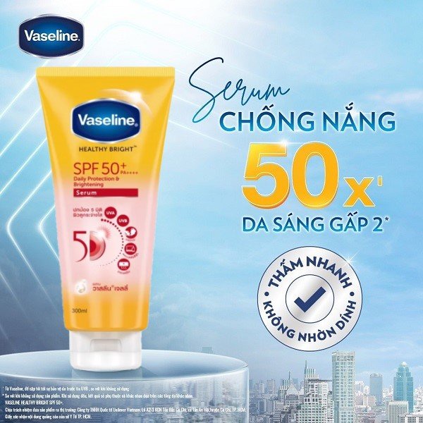 Vaseline 50x Body Lotion Sunscreen Serum 50 Times More Skin Whitening ...
