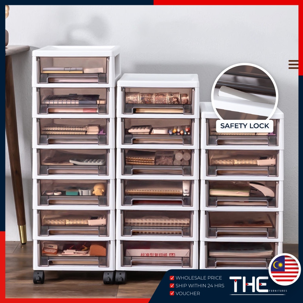 THE 5/6/7/8/9/10 Layers Multipurpose Movable Trolley Drawer Storage ...