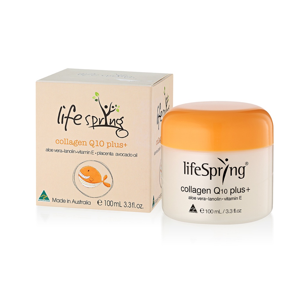 Lifespring Collagen Q10 Plus Sheep Placenta Skin Cream 100ml (Q10 ...