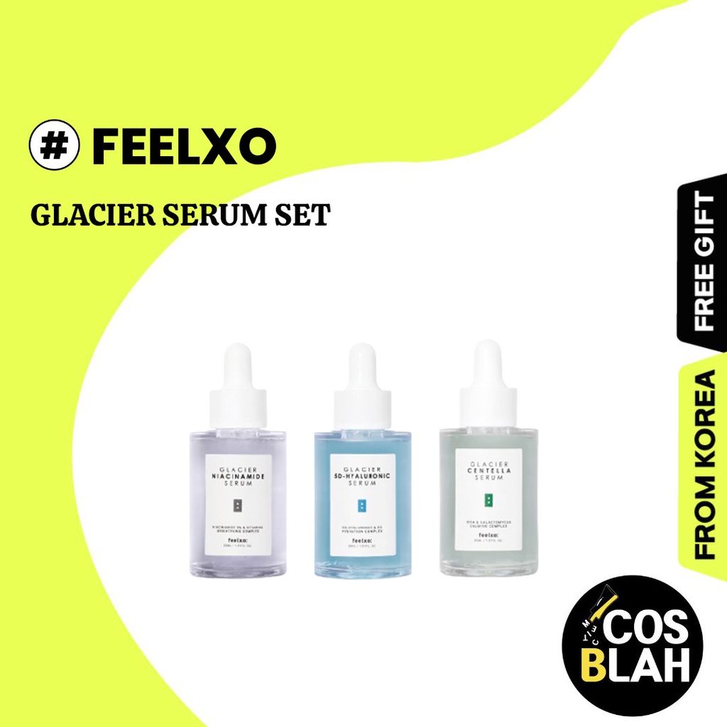 [FEELXO] Glacier Serum Set I Centella Serum / Niacinamide Serum / 5D ...