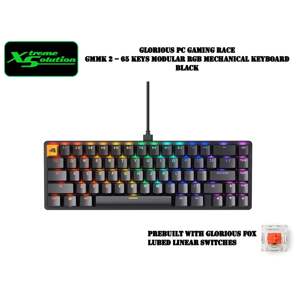 Glorious GMMK 2 - 65% Keys Modular RGB Mechanical Keyboard | Prebuilt ...