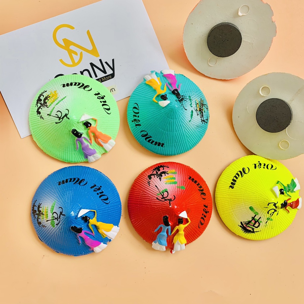 01 Pcs Magnet Conical Hat Vietnam (Random Color Delivery) | Shopee ...