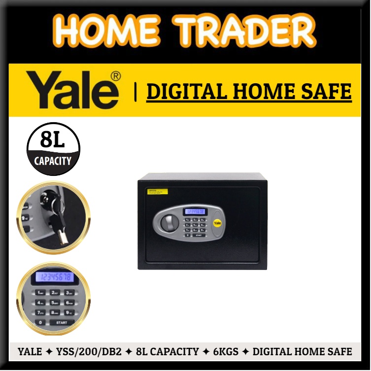 YALE DIGITAL HOME SAFE WITH KEY YSS/200/DB2 YSS/250/DB2 YSS/300/DB2 YSS ...