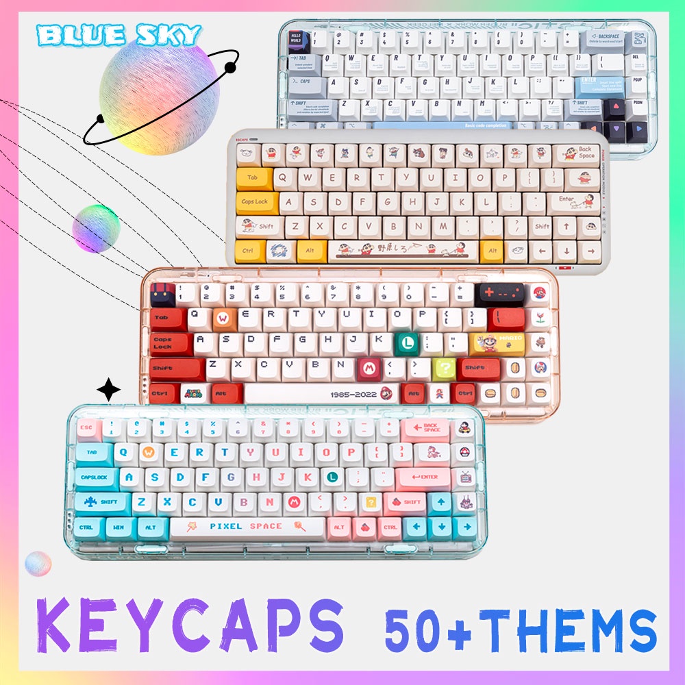 PBT keycaps GMK theme set Cherry/XDA/OEM profile Double shot/Dye-sub 61 ...