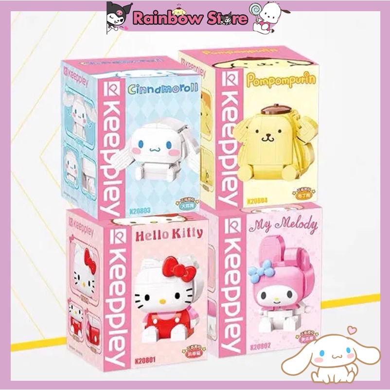 Keeppley Hello Kitty HelloKitty Square Head Boy Compatible With Lego ...