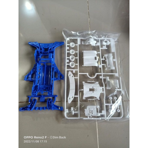 Tamiya chassis fma/ fm-a blue+gearbox white+Root blue (lost mach frame ...