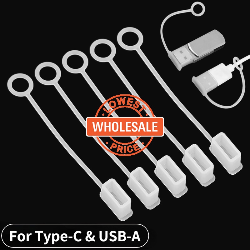 [ Wholesale Prices ] White Protection Cap USB Type-c Cable Case Dust ...