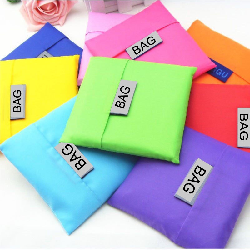 Recycle tote bags 33x53 foldable colorful small handy supermarket ...