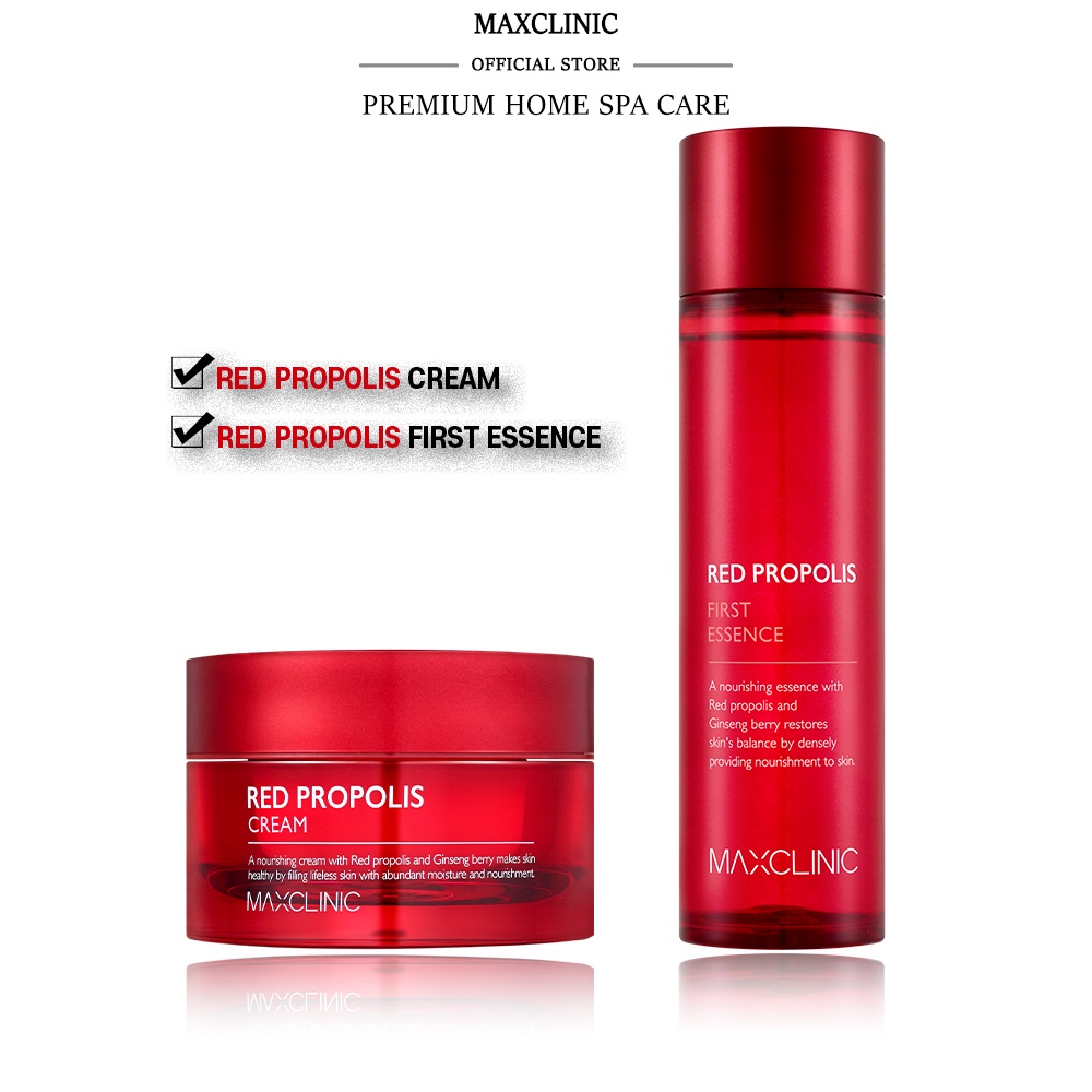 MAXCLINIC Red Propolis First Essence 130ml / Cream 50g | Shopee Singapore