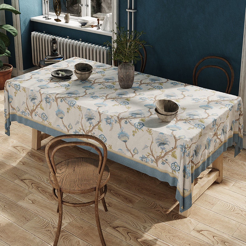 Vintage Tablecloth Ins Wind Waterproof Rectangular Table Tablecloth ...