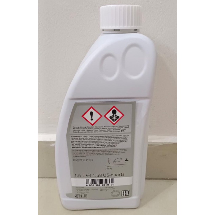 Mercedes Benz Red Coolant/Antifreeze 1.5 Liter (Made In Germany ...