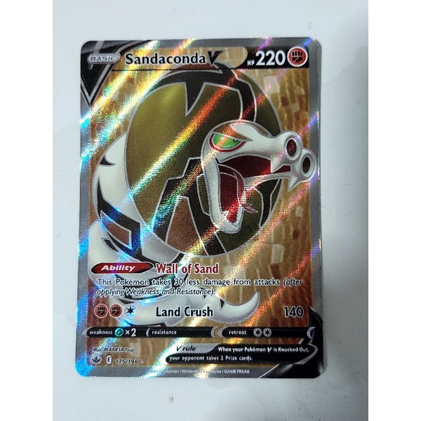 Pokemon sandaconda v full art chilling reign card | Shopee Singapore