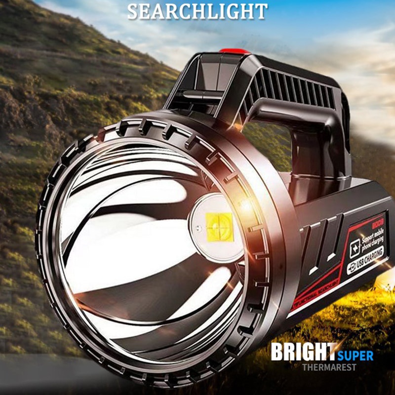 LED Flashlight Rechargeable touch light super bright torchlight ultra ...