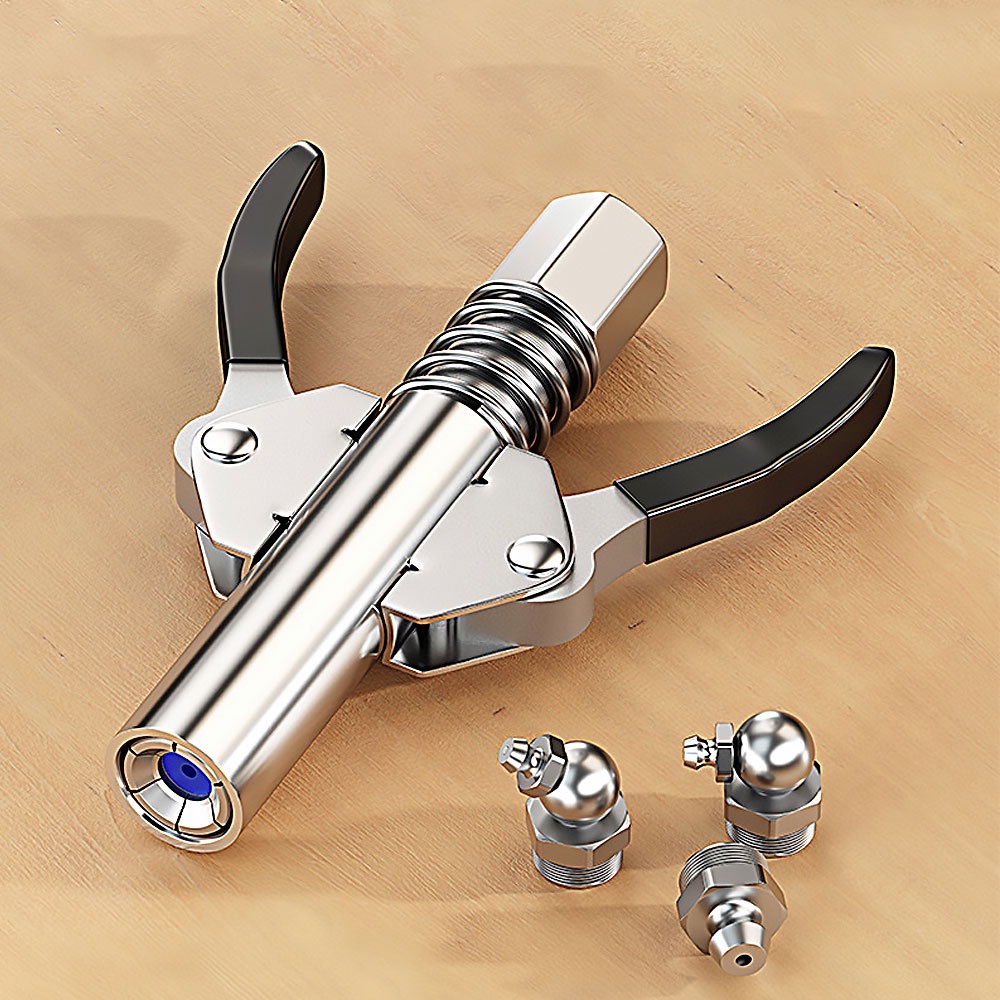 Grease Fitting Self-locking Nozzle Double Handle High Pressure Locking ...