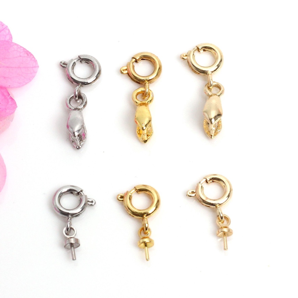 2308 14K18K Gold-Clad Spring Buckle Pendant Buckle Pin Clip Buckle ...