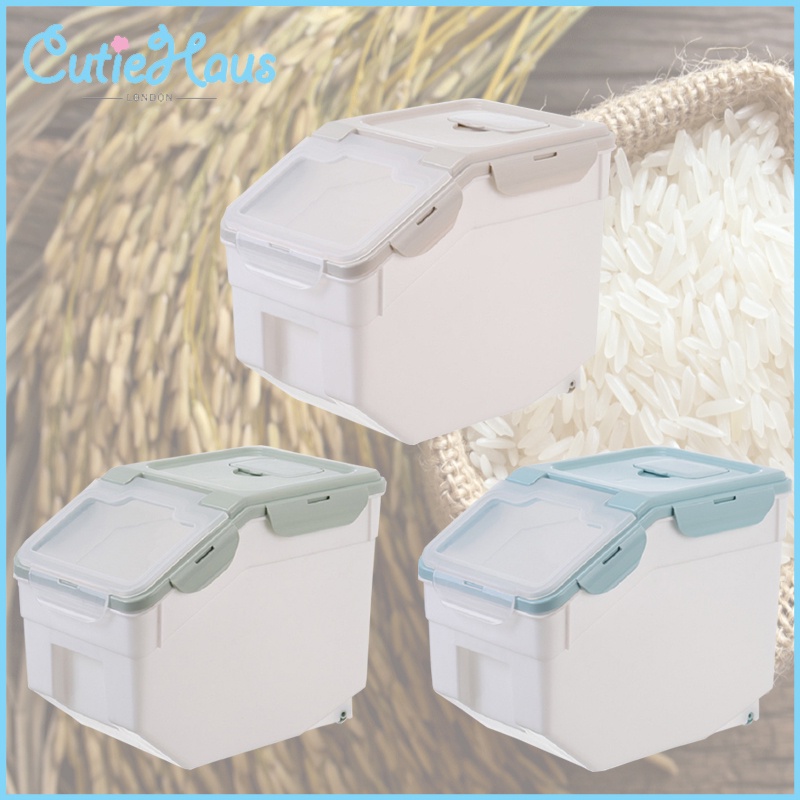 Cutiehaus Premier Quality 10kg Rice Storage Container Plastic Kitchen ...