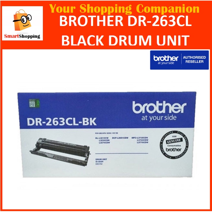 Original Brother DR-263CL-BK Original Drum Kit - contains 1 Black Drum ...