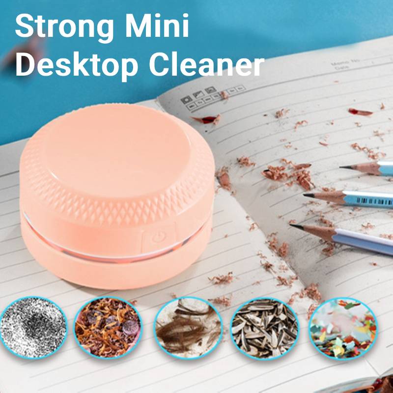New Mini Desktop Cleaner Desk Vacuum Cleaner Portable USB Charging ...