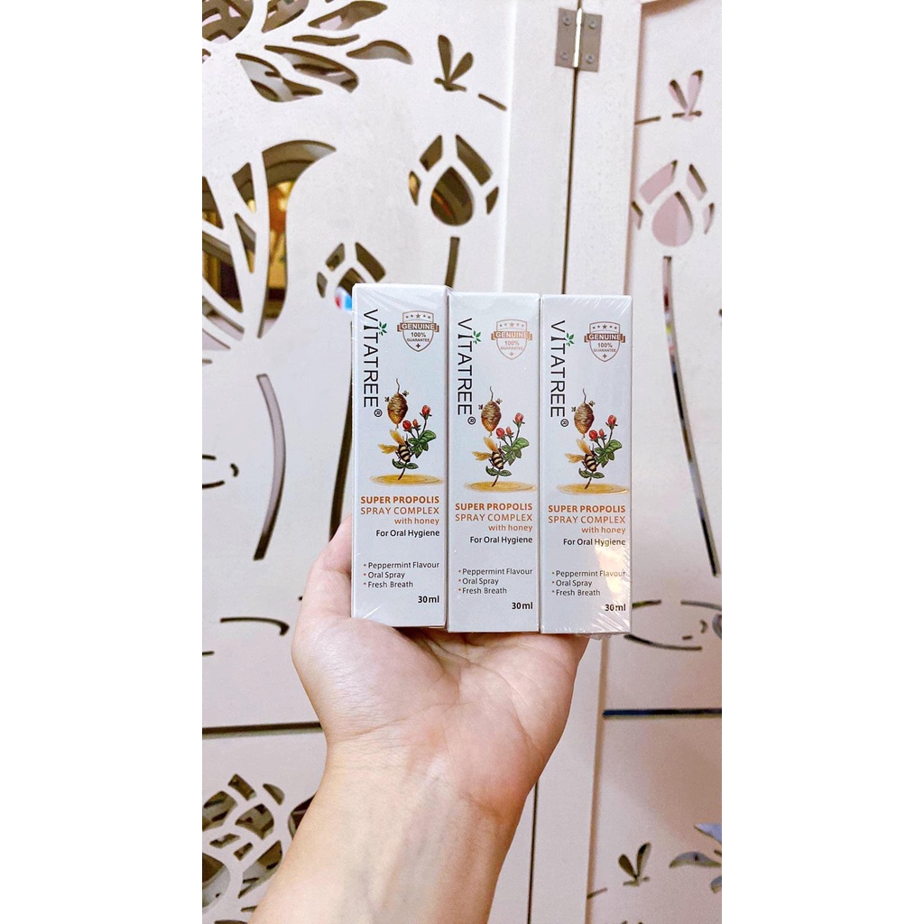 Vitatree Super Propolis Spray with Honey 30ml, Peppermint Flavour (EXP ...