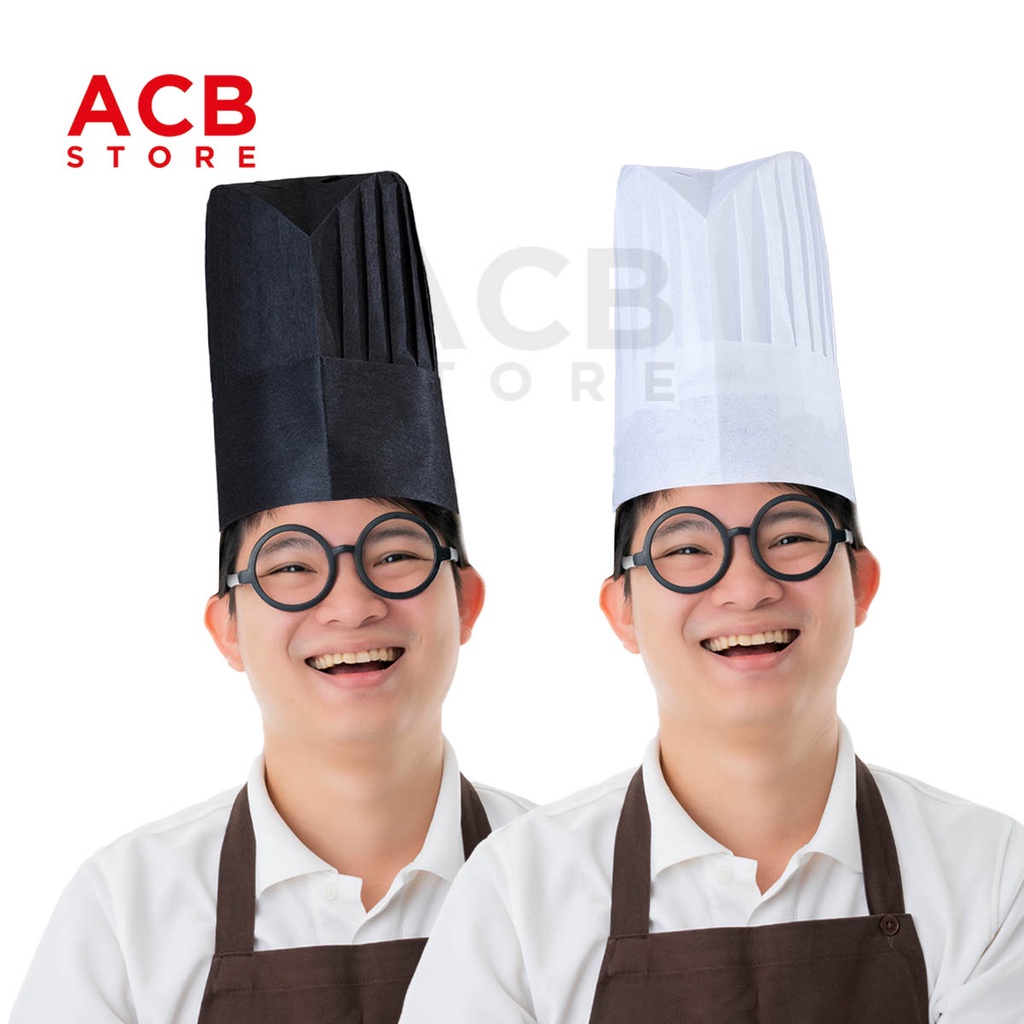 [SG STOCK] Unisex Non Woven Paper Disposable Chef Hat 10PCS| 23CM ...