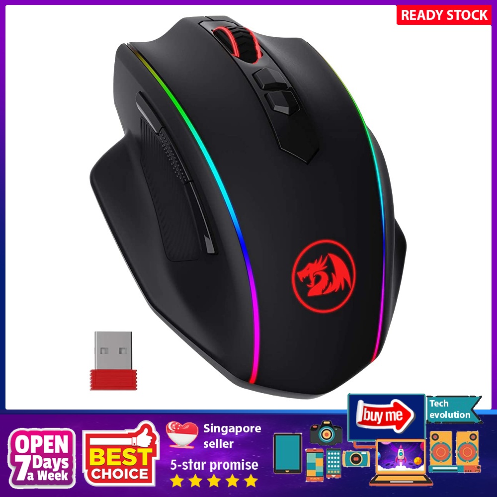 [sgstock] Redragon M686 Wireless Gaming Mouse, 16000 DPI Wired/Wireless ...