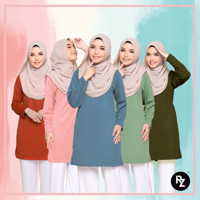 RZ CLO NEW COLOR!! Jersi Muslimah ️/ Baju Sukan Muslimah / Plain Jersi ...