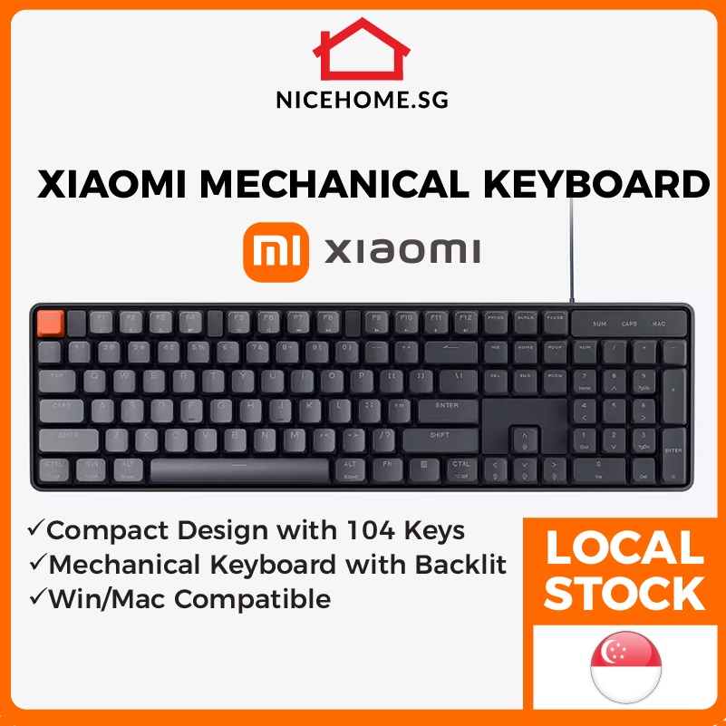 Xiaomi Wired Mechanical Keyboard with Backlit for Office & Home ...