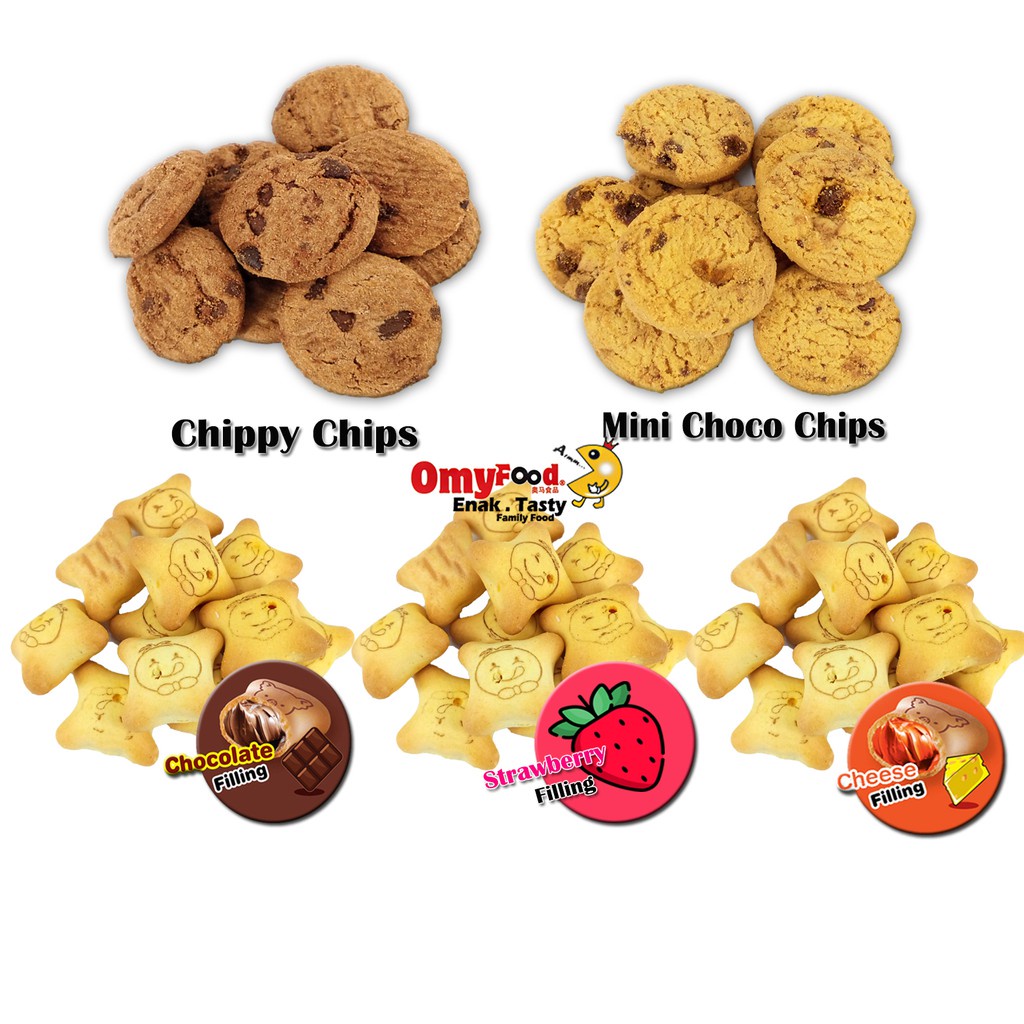 250g Biskut Timbang [ Hup Seng Chippy Chips / Mini Choco Chips / Kola ...