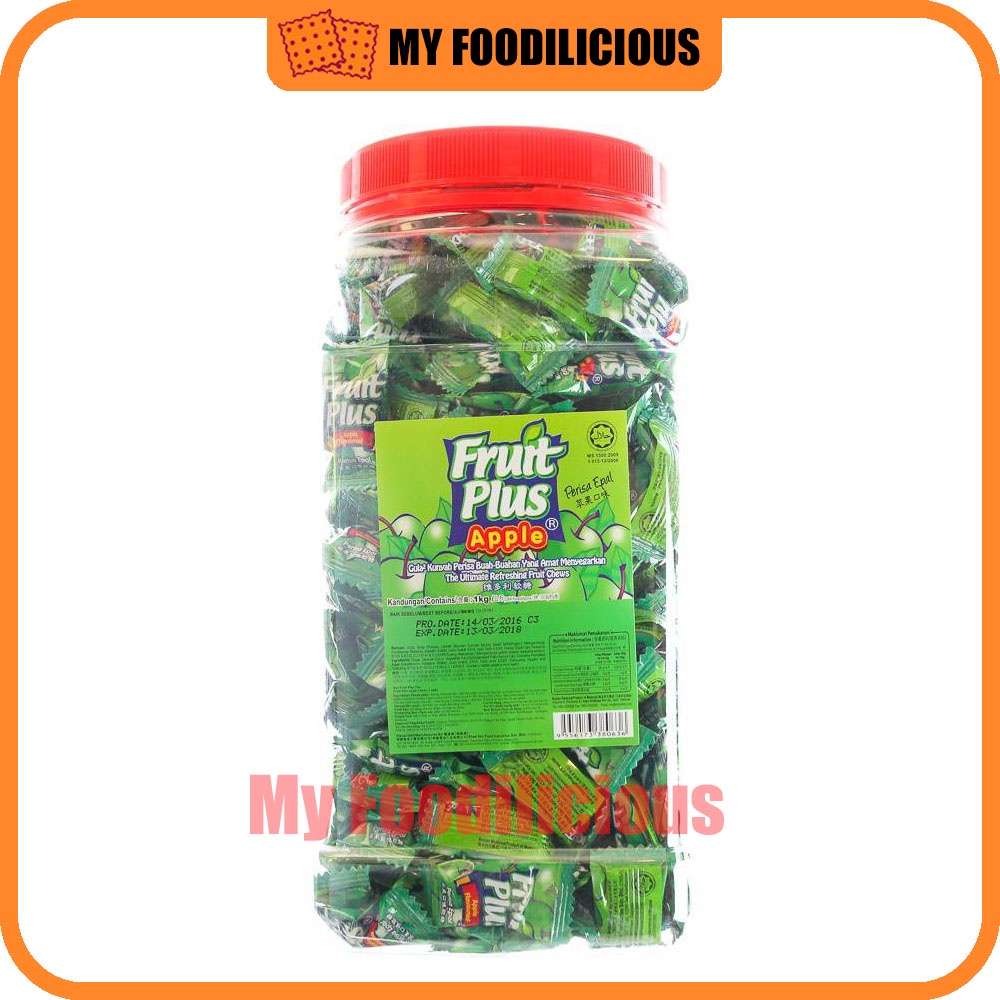 Fruit Plus Chewy Candy 350 pcs Blackcurrant/Orange/Apple/Strawberry ...