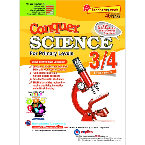 Conquer Science For Primary Levels Book 1 - 6 | Topical | Primary ...