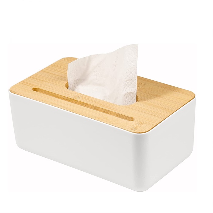 Japanese Muji Japandi Style Bamboo Wood Cover Tissue Box | Shopee Singapore
