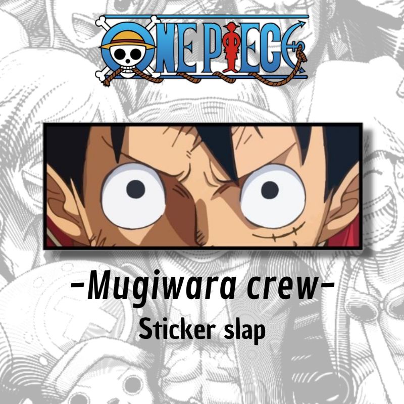 Sticker SLAP MUGIWARA CREW SIZE BESAR (WATERPROOF) | Shopee Singapore