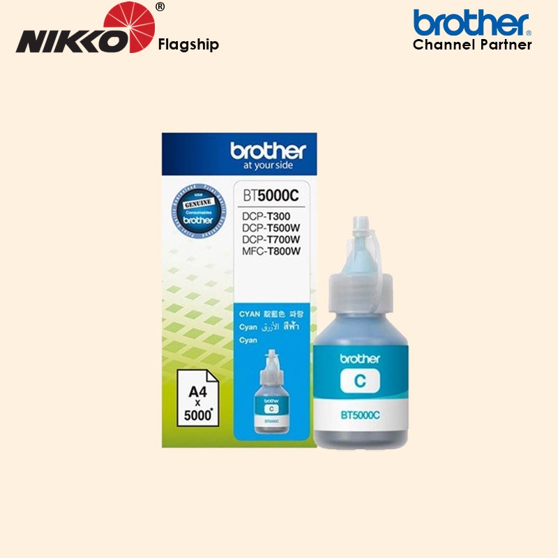 Brother BT5000 Cyan Magneta Yellow Ink Bottle DCP-T500W DCP-T700W MFC ...