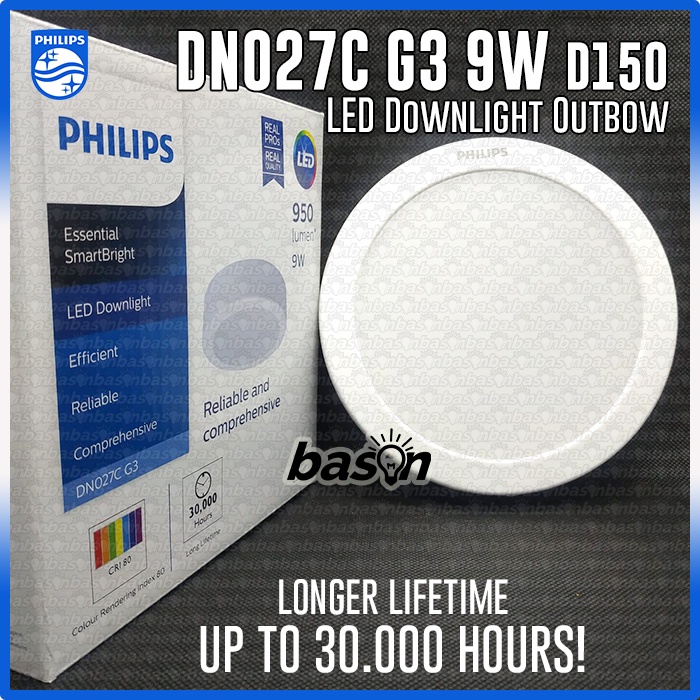 Philips DN027C G3 9W D150 6 inch - Surface Mounted LED Downlight Outbow ...