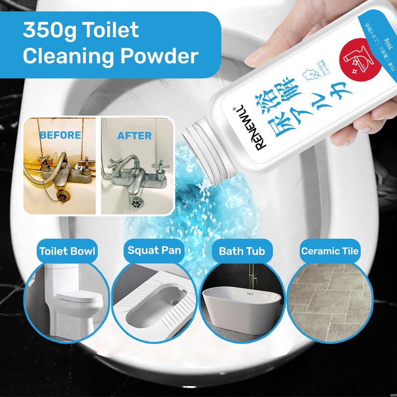 [SG Seller]350g Toilet Effervescent Powder/Toilet Cleaner/Descaling ...