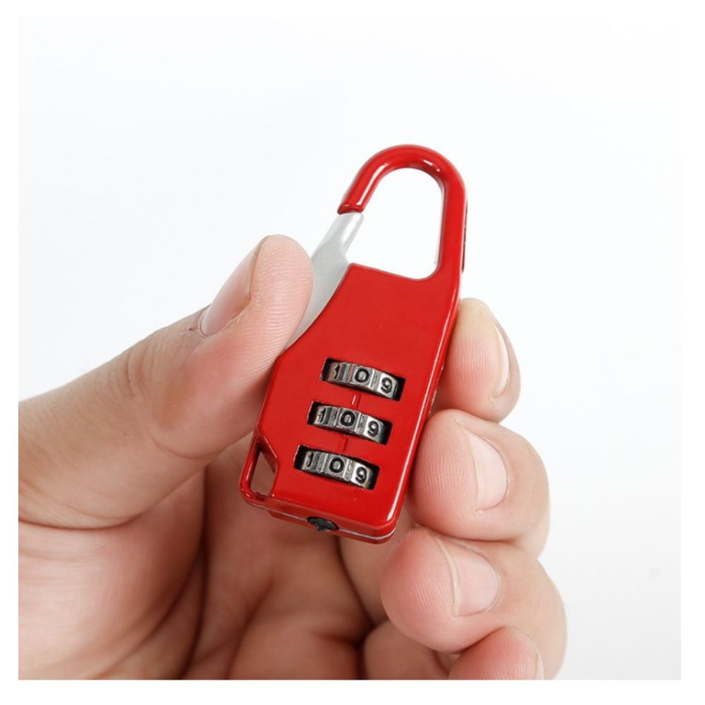 3 Digit Combination Password Dial Padlock Lock Metal Resettable for ...